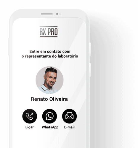 Aplicativo RX PRO falando com laboratórios